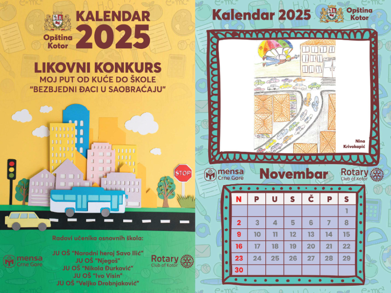 SAOBRAĆAJNI KALENDAR ZA 2025. GODINU | Opstina Kotor